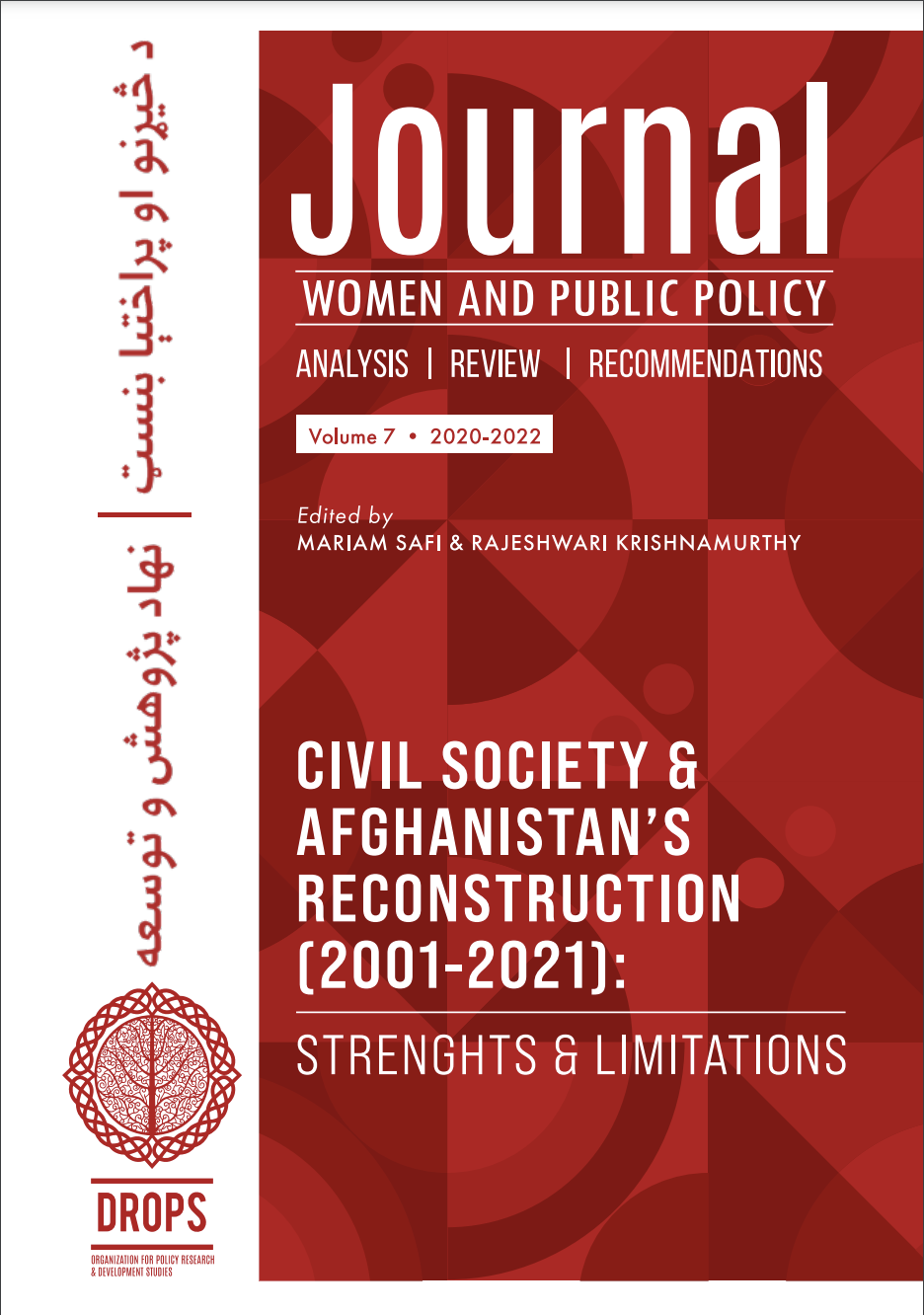 Civil Society and Afghanistan’s Reconstruction (2001 -2021): Strengths ...